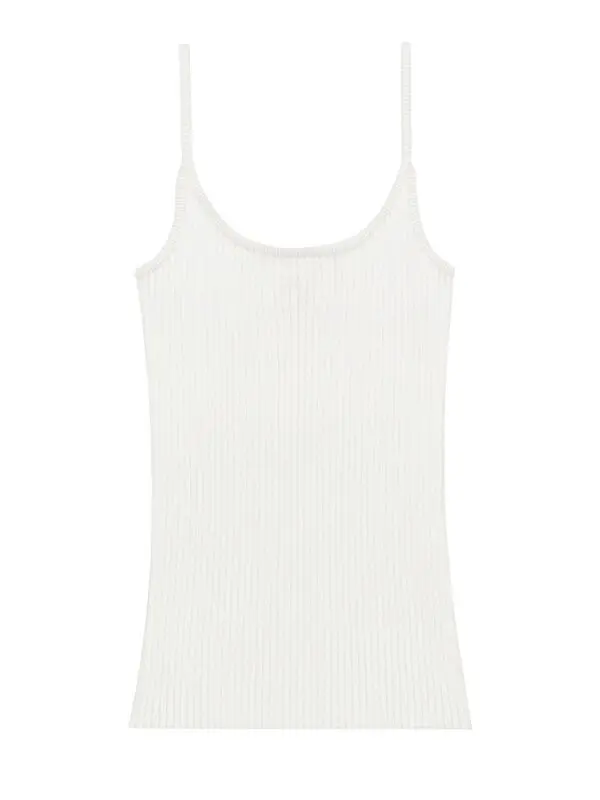 COURREGES Re-edition Knit Tank Top - White