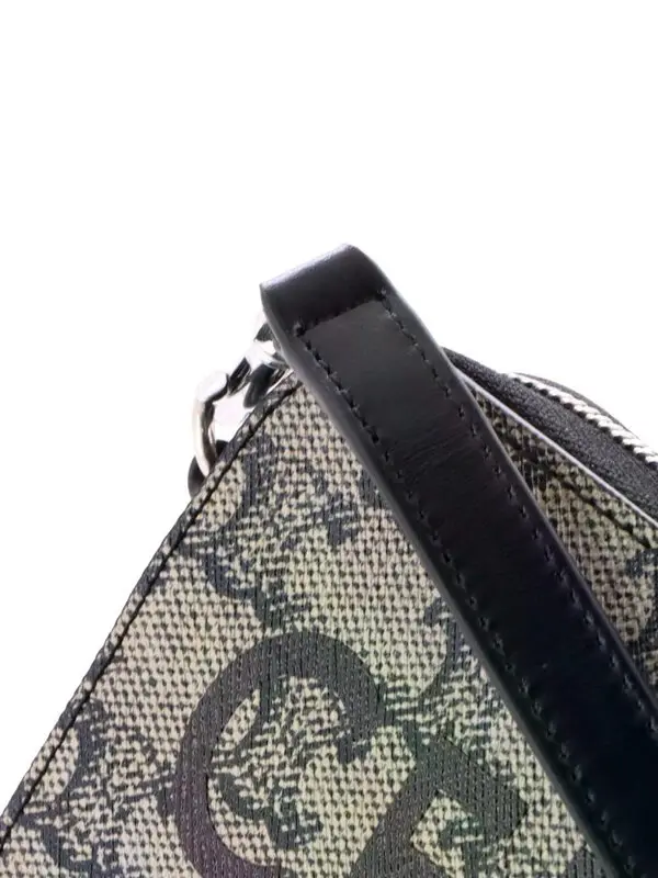 Celine Triomphe Coated Canvas Horizontal Pouch Crossbody Bag