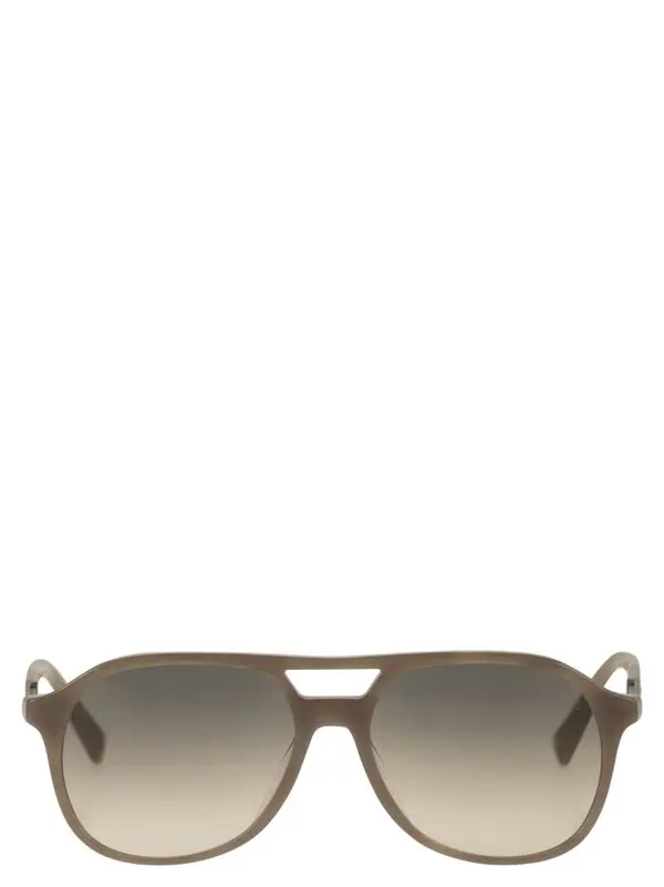 Brunello Cucinelli Acetate Aviator Sunglasses With Shaped Bridge And Crystal Lenses - Multicolor
