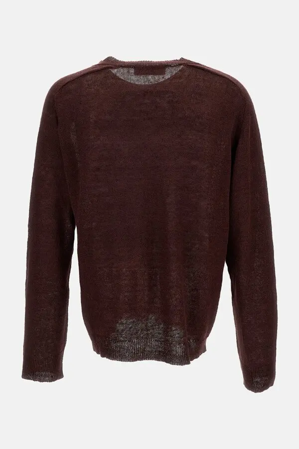 Our Legacy V-neck Linen-blend Sweater
