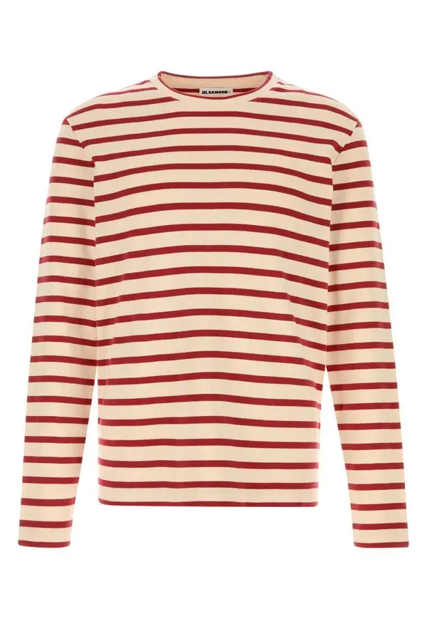 JIL SANDER Embroidered Cotton T-shirt