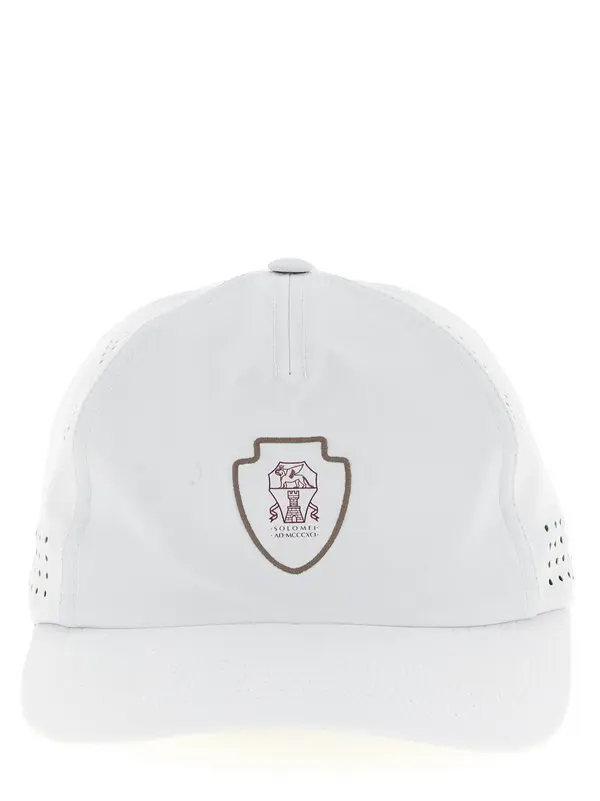Brunello Cucinelli Tennis Logo Cap - White