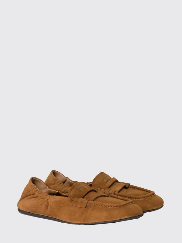 Miu Miu Lambskin Loafers - Brown