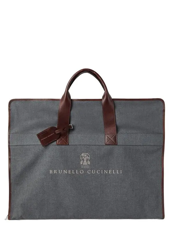 Brunello Cucinelli Logo Garment Holder - Gray