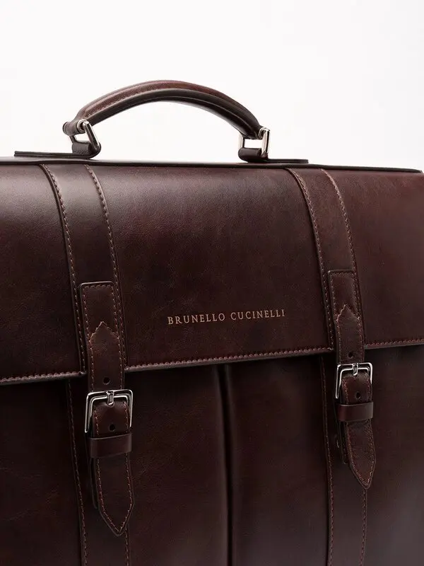 Brunello Cucinelli Leather Travel Bag