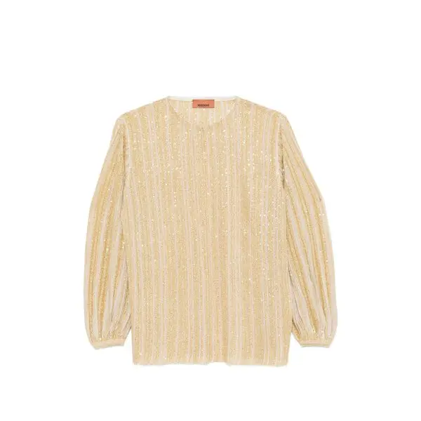 Missoni Tone Striped Long Sleeve Blouse