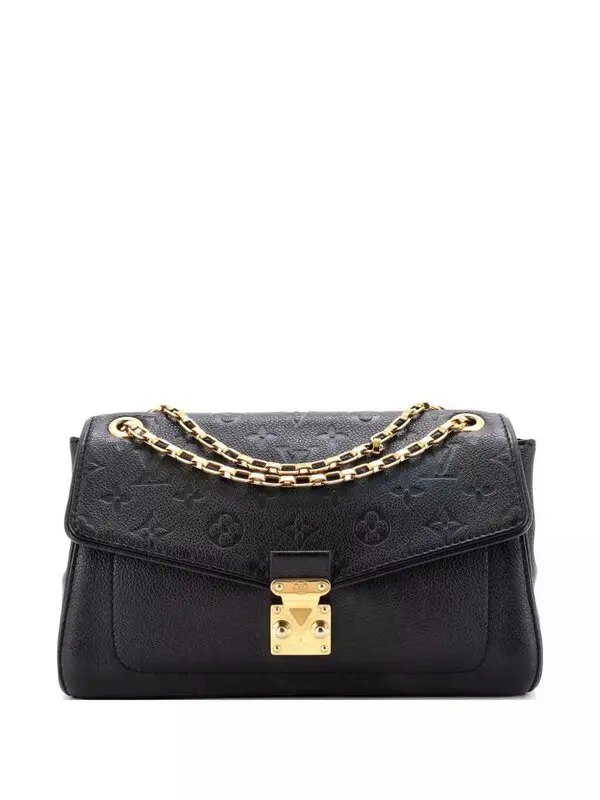 LOUIS VUITTON Monogram Empreinte Leather Saint Germain Pm Shoulder Bag - Black