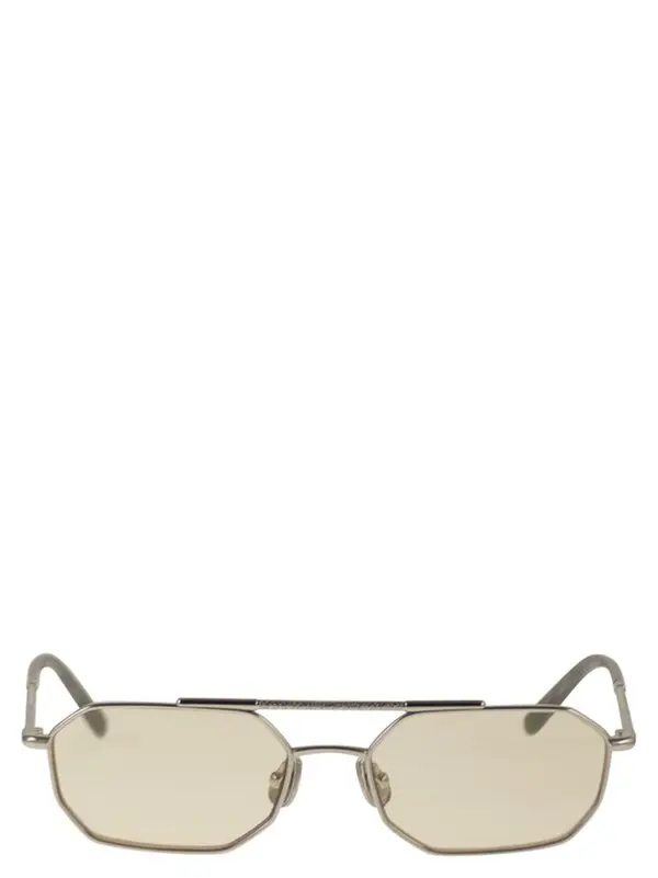 Brunello Cucinelli Titanium Octagon Sunglasses - Multicolor