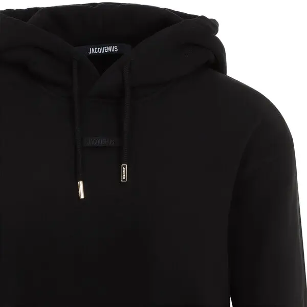 Jacquemus Le Hoodie Gros Grain - Black
