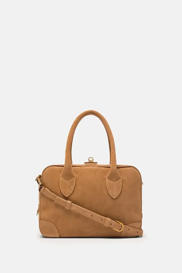GOLDEN GOOSE Suede Vita Bag