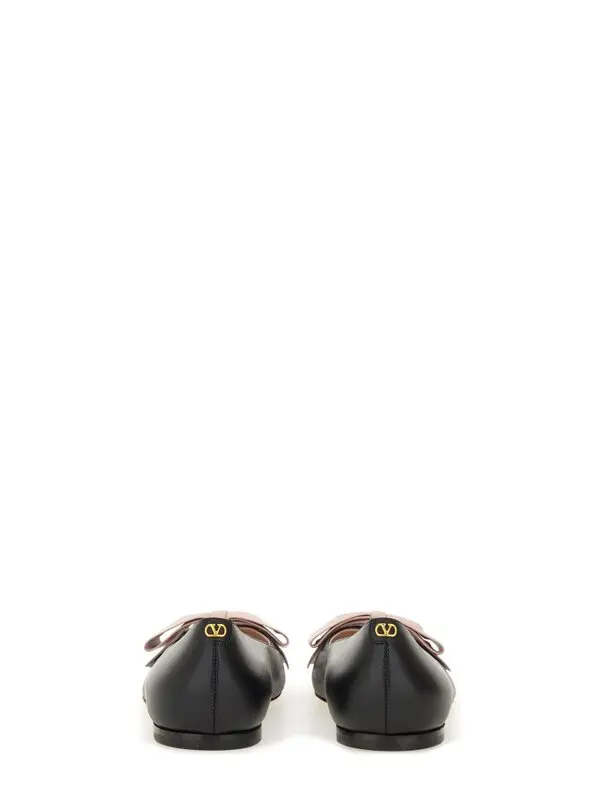 Valentino Garavani Ballerina Bow Detailing Flats - Black