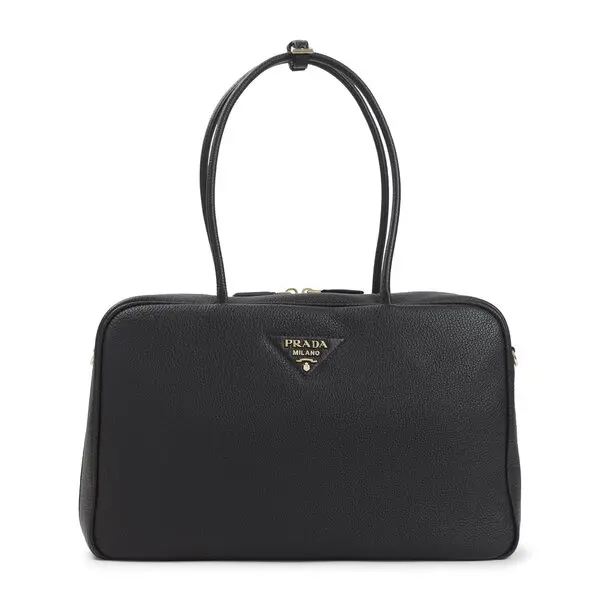 Prada Calf Leather Handbag - Black