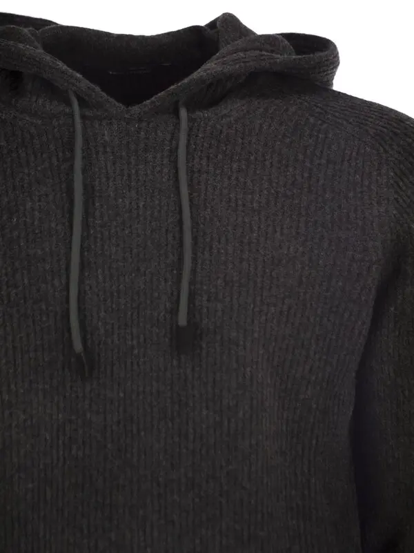 Tagliatore Hunter Ribbed Hooded Knit