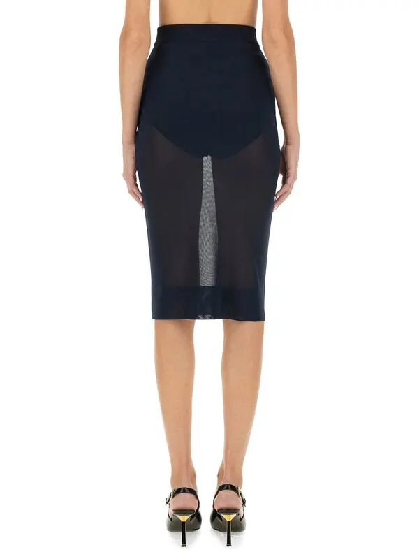 Saint Laurent Knit Pencil Skirt