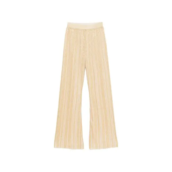 Missoni Neutrals Trousers Straight Trousers - Cream