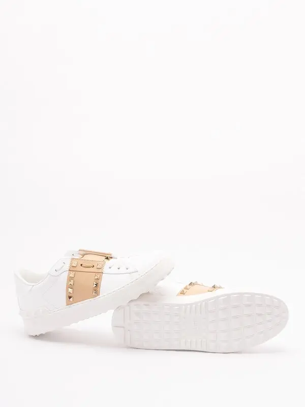 Valentino Garavani Rockstud Untitled Leather Sneakers - Multicolor