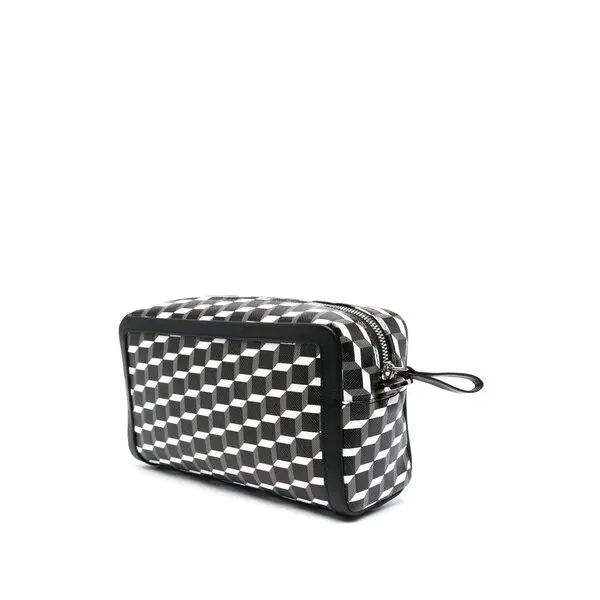Pierre Hardy Geometric Print Calf Leather Shoulder Bag