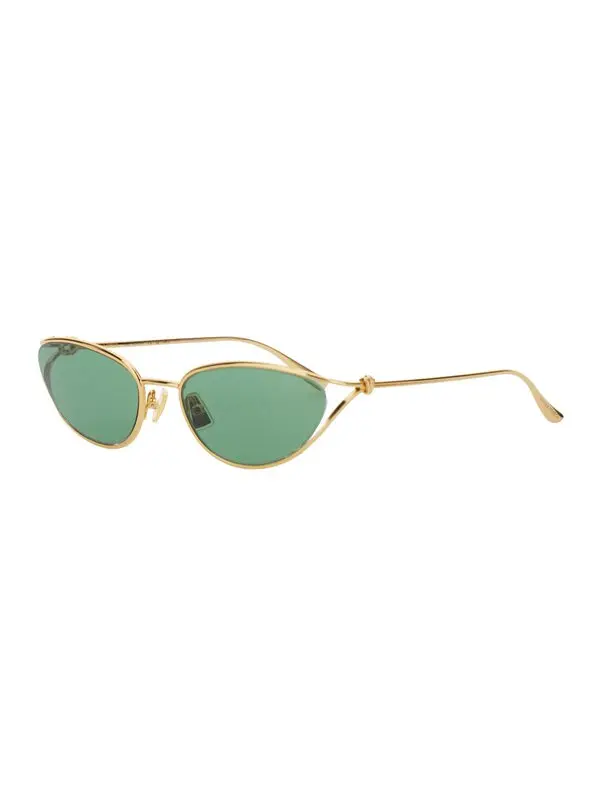 Bottega Veneta Metal Cat-eye Sunglasses With Knot Detail - Multicolor
