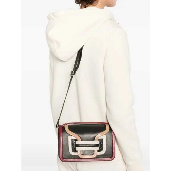 Pierre Hardy Color-blocked Leather Satchel Bag - Black