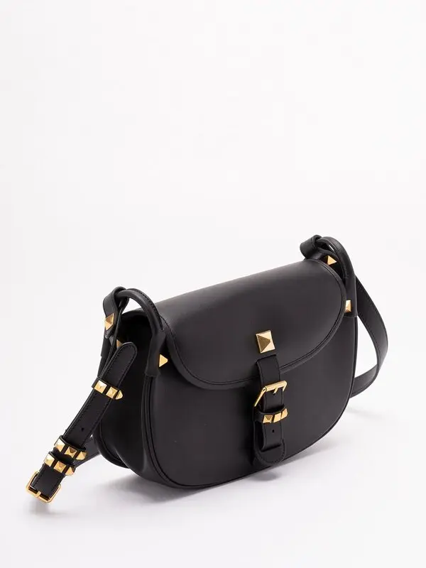 Valentino Garavani Studded Leather Flaneuse Shoulder Bag