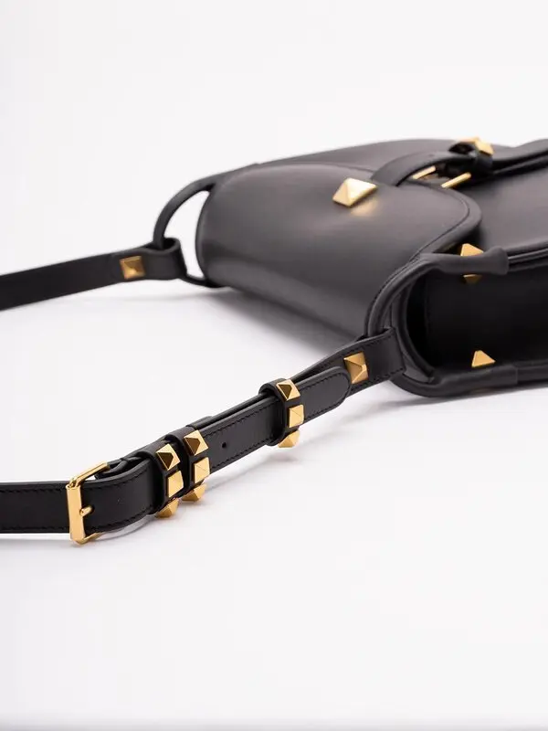 Valentino Garavani Studded Leather Flaneuse Shoulder Bag