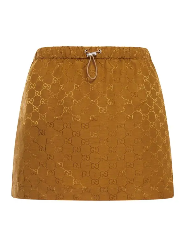 Gucci Gg Jacquard Mini Skirt - Multicolor