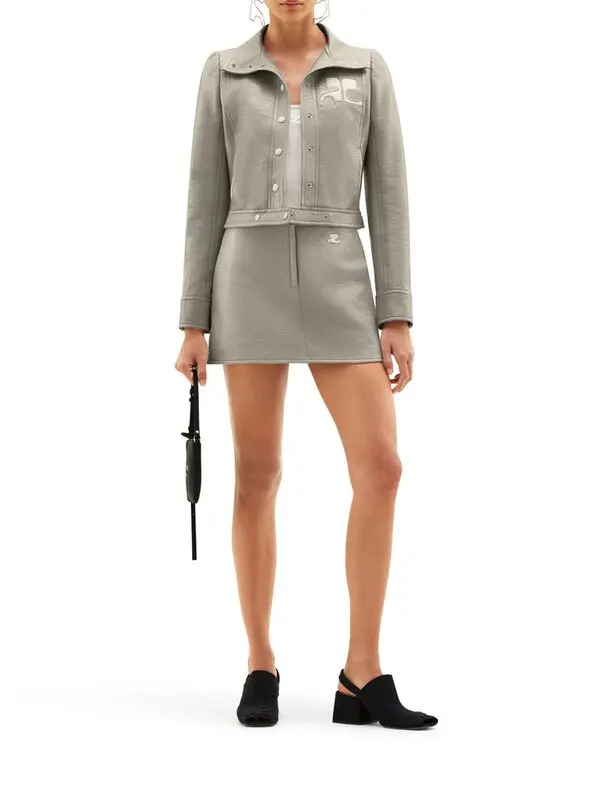COURREGES Courrèges Vinyl Mini Skirt Re-edition - Multicolor