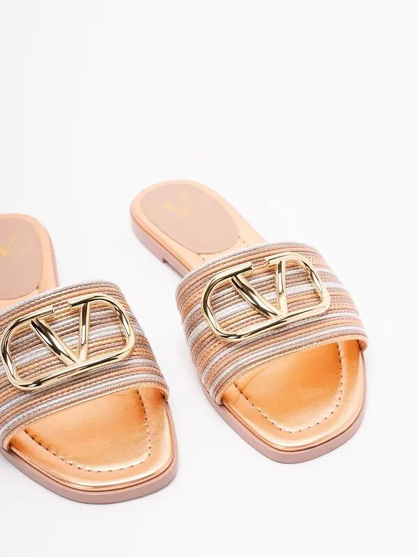 Valentino Garavani Vlogo Signature Slides - Multicolor