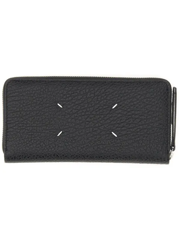 MAISON MARGIELA Portafoglio In Pelle - Black