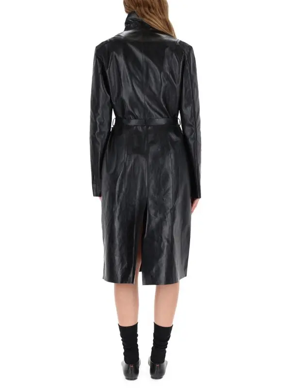 Our Legacy Concealed Coat In Calfskin