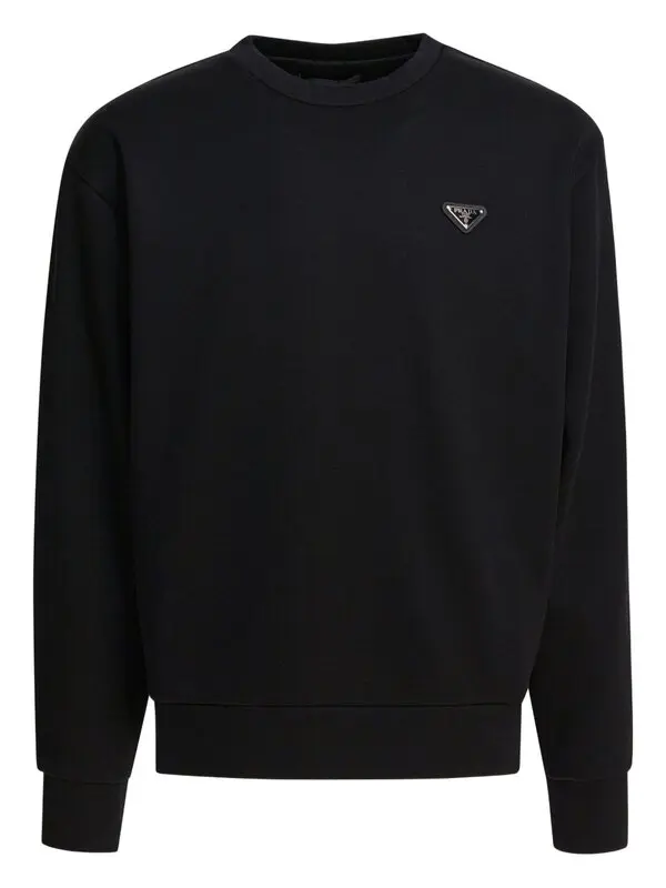 Prada Logo Cotton Sweatshirt - Multicolor