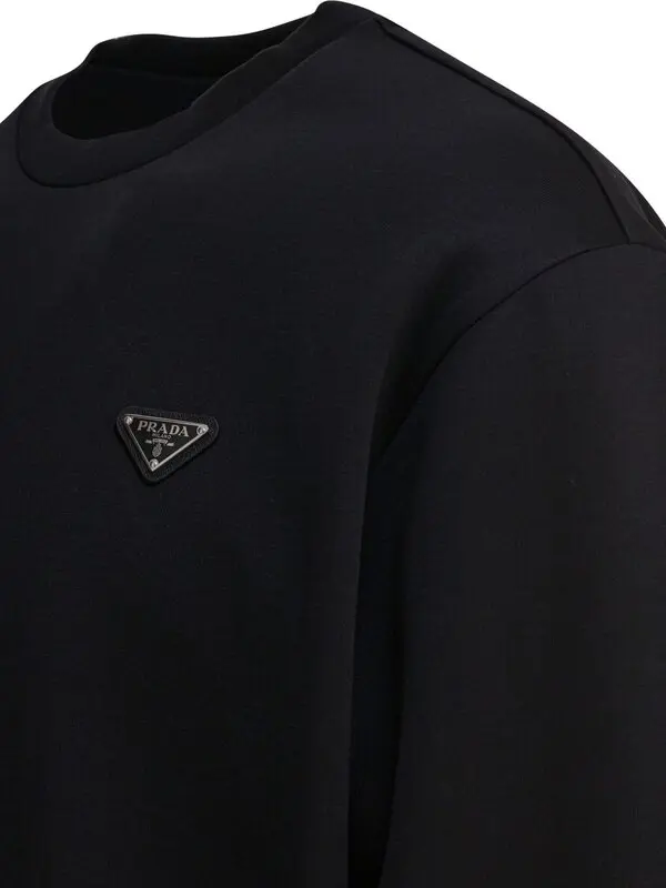 Prada Logo Cotton Sweatshirt - Multicolor