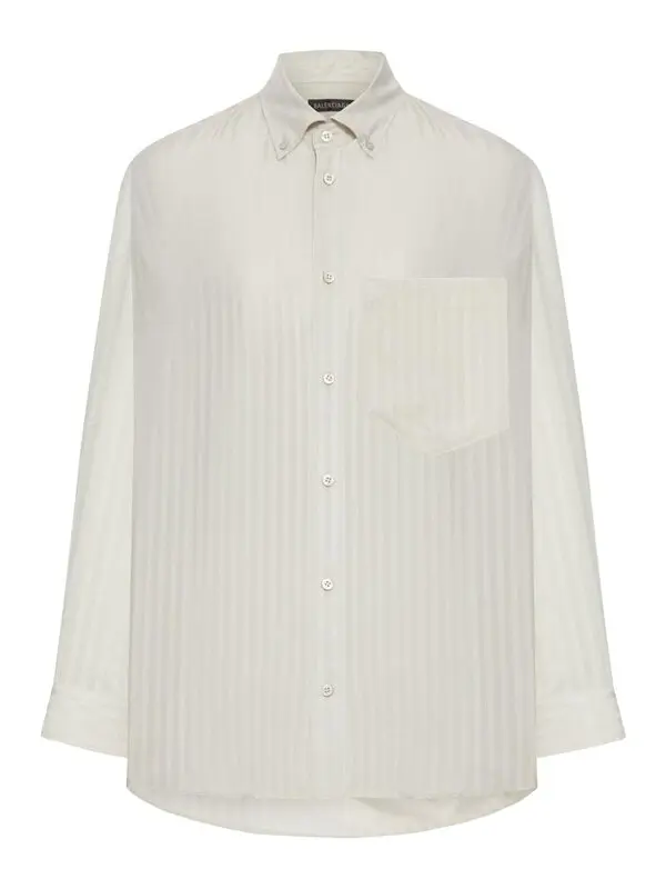 Balenciaga Tone-on-tone Striped Shirt
