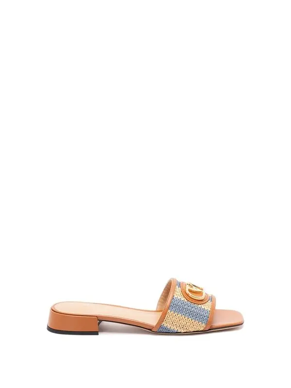 Valentino Garavani Vlogo Signature Slides - Multicolor