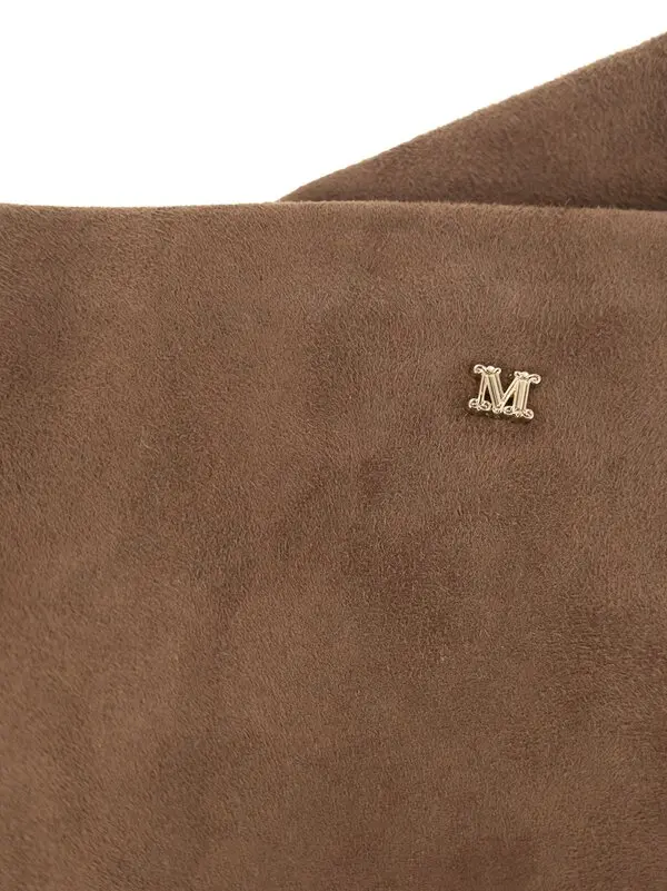 Max Mara Afideesuede Long Suede Nappa Gloves - Brown