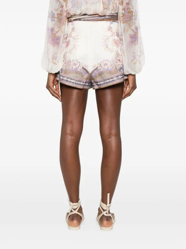 Zimmermann Luna Linen Shorts