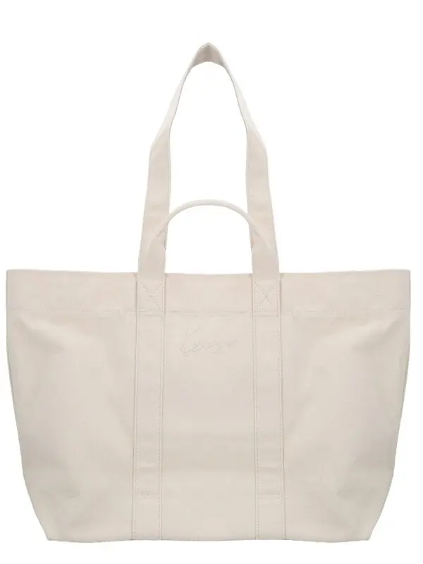 Kenzo Cartoon Tiger Tote Bag - Cream