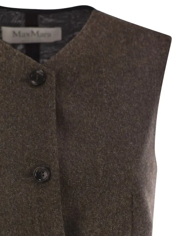 Max Mara Wool Felt Waistcoat