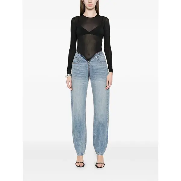 Alexander Wang Straight-leg Zip Jeans - Blue