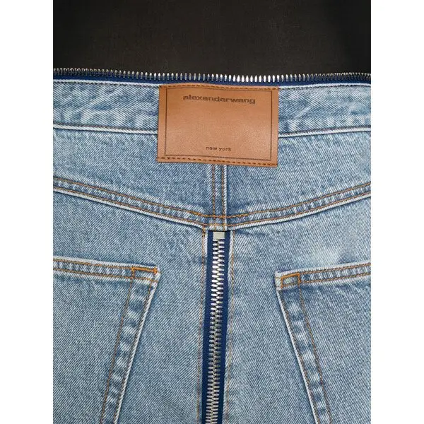 Alexander Wang Straight-leg Zip Jeans - Blue