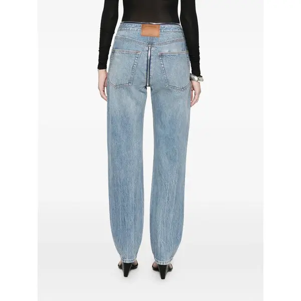 Alexander Wang Straight-leg Zip Jeans - Blue
