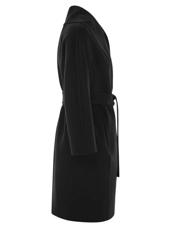 Max Mara Wool Midi Coat - Black