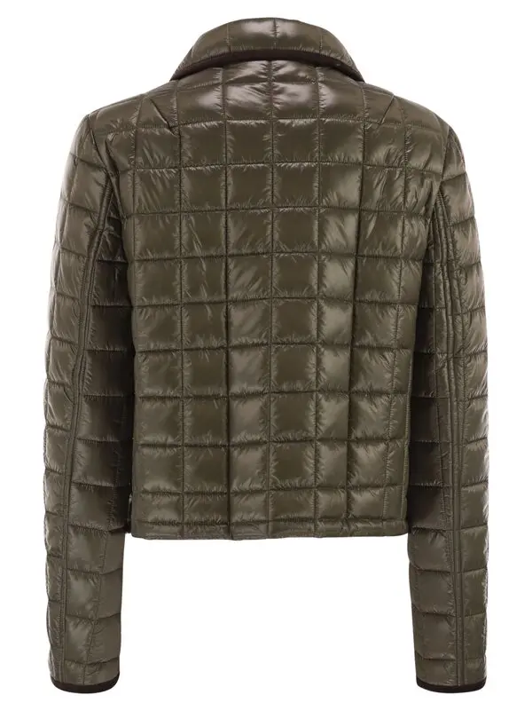 FAY Technical Checkered Fabric Jacket With Hook Fastening - Multicolor