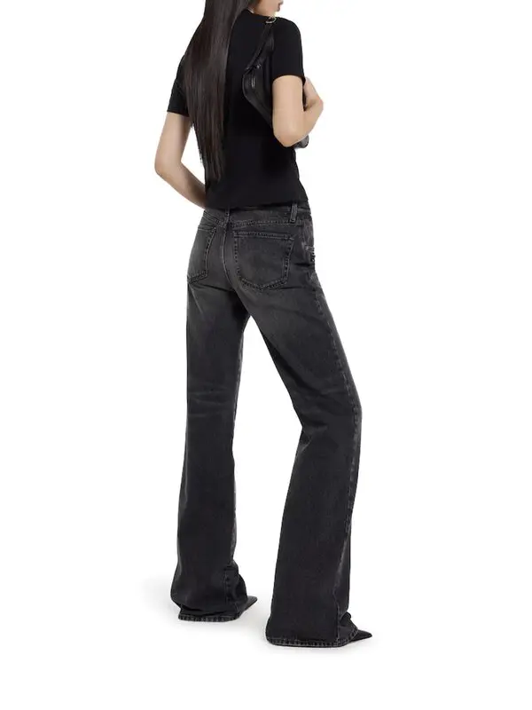 Gucci Cotton Denim Trousers With Horsebit Detail