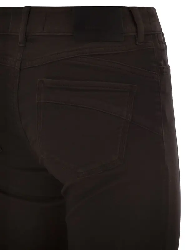 Sportmax Enna Denim Mini Flare Cropped Pants - Multicolor