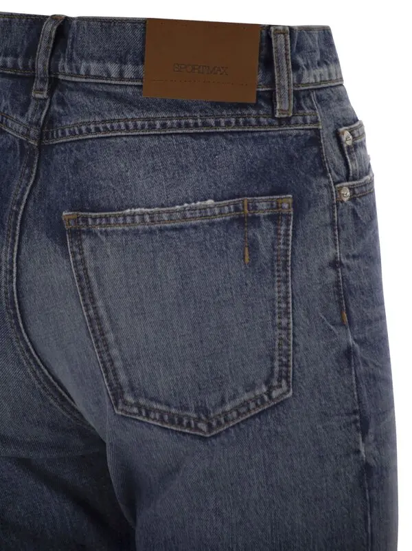 Sportmax Baita Low-rise Straight Leg Jeans