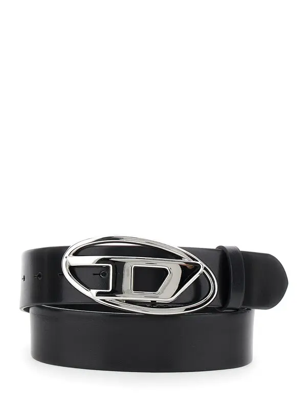DIESEL® 1dr Belt With Logo Buckle - Multicolor