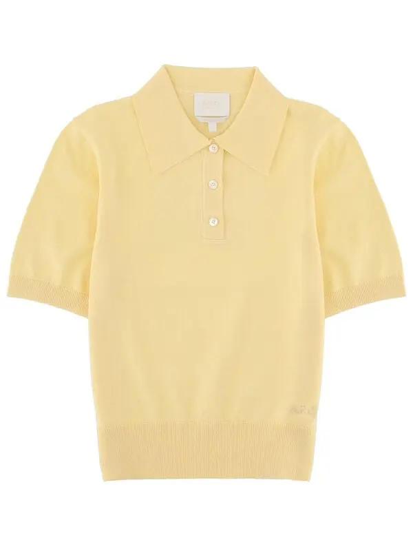 A.p.c. Logo Polo Shirt - Yellow