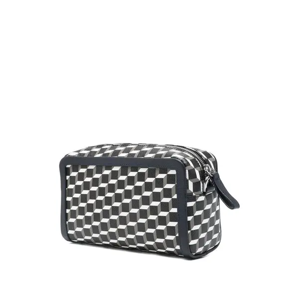 Pierre Hardy Geometric Print Leather Shoulder Bag