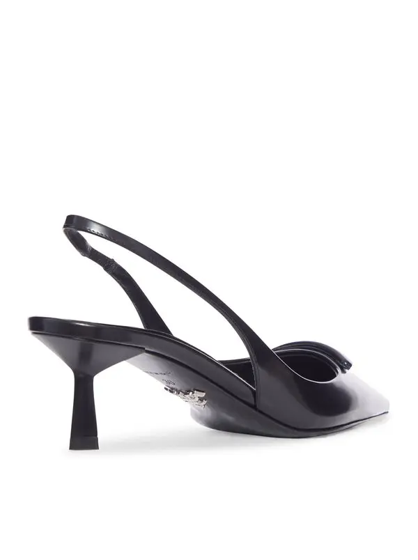 Prada Brushed Leather Slingback Décollet